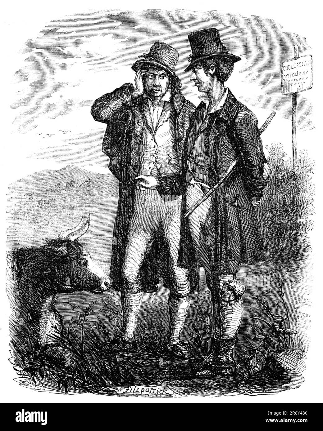 Sketches of Irish Character - "The Irish Cow Doctor" - drawn by E ...