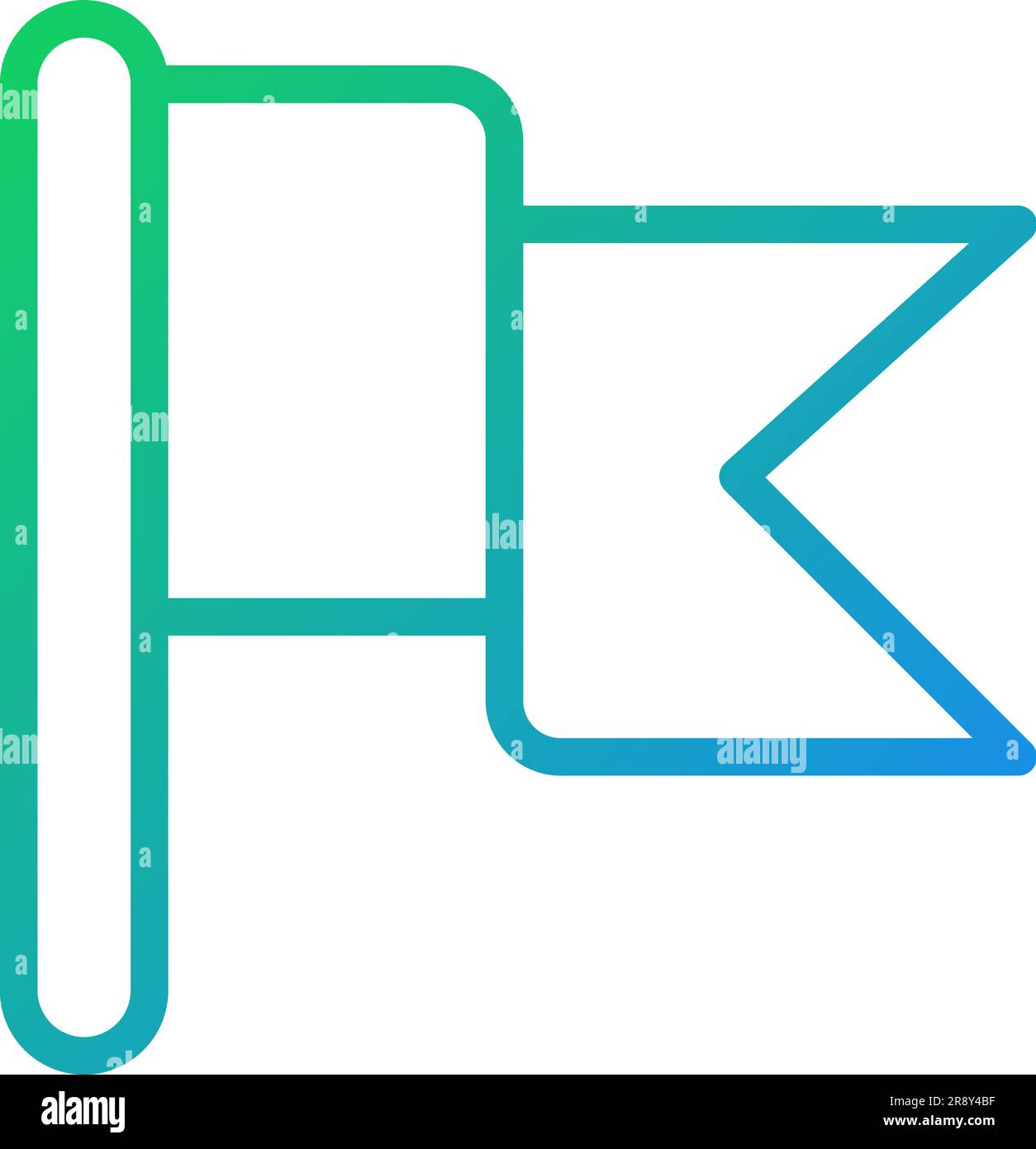 Flag pixel perfect gradient linear vector icon Stock Vector Image & Art ...
