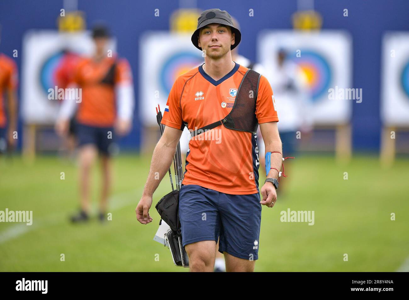 KRAKOW, - JUNE 23: Steve Wijler of the Netherlands competing on Archery ...