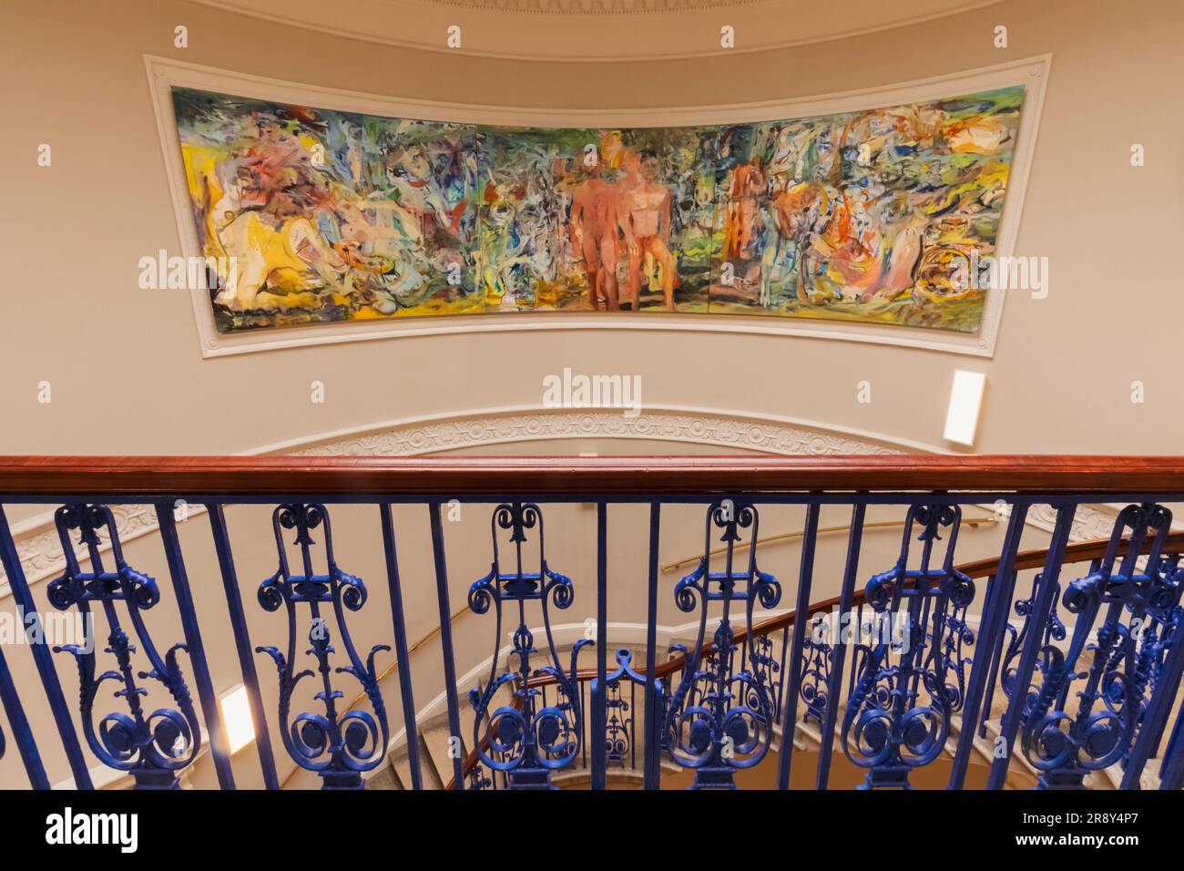 England, London, The Strand, Courtauld Gallery, Historical Staircase ...