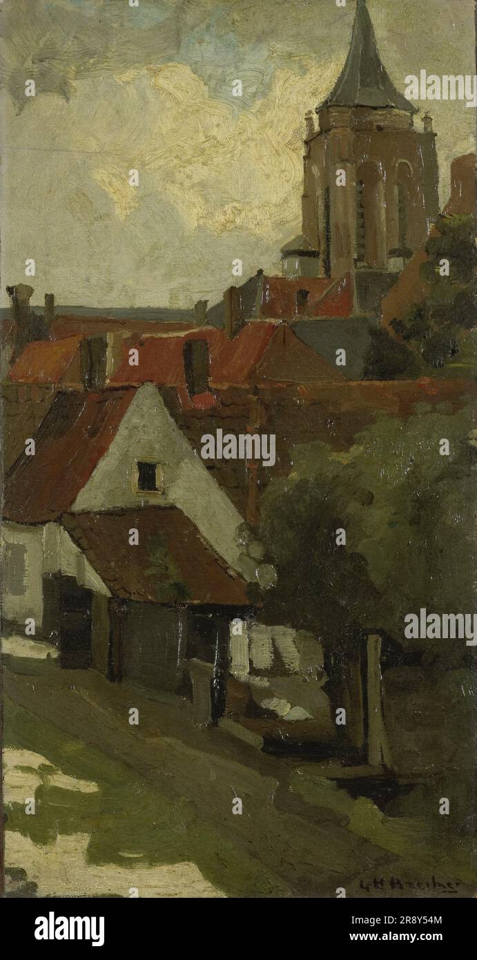 The Tower of Gorkum, c.1880-c.1908 Stock Photo - Alamy