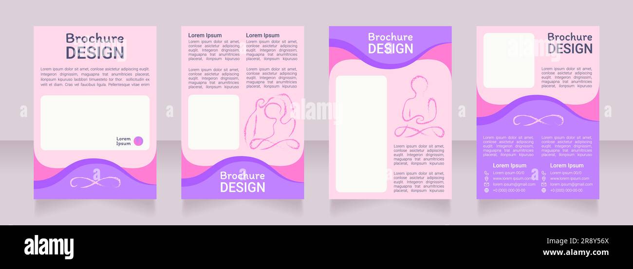 Meditation class blank brochure design Stock Vector Image & Art - Alamy