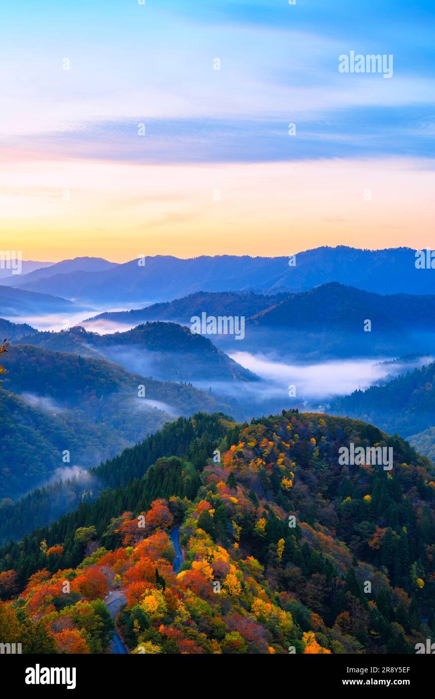 Sea of clouds at Onyu Pass Stock Photo - Alamy