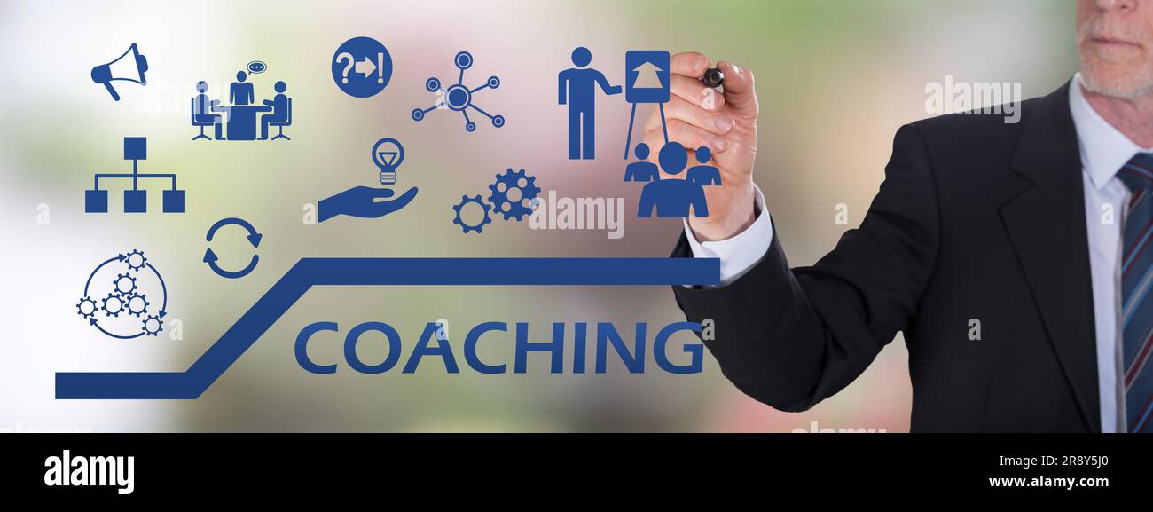 Training development concept businessman drawing hi-res stock ...