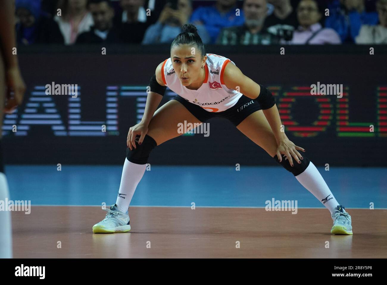 ANTALYA, TURKIYE - DECEMBER 17, 2022: Simge Sebnem Akoz in Vakifbank vs ...
