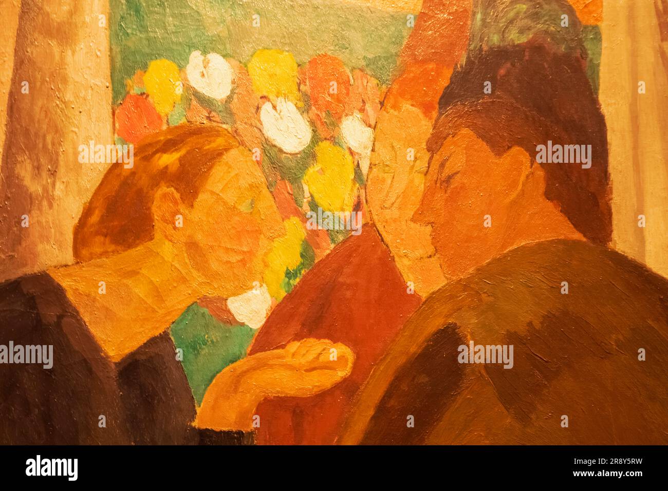 England, London, The Strand, Courtauld Gallery, Painting titled "A ...