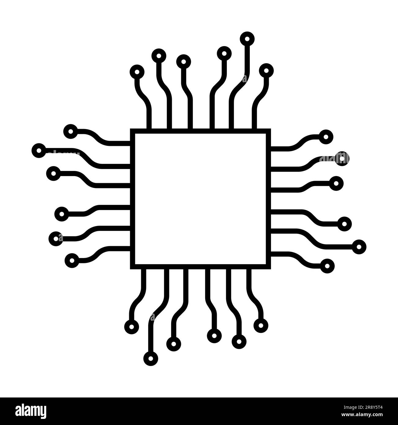 microchip board, OpenAI and ChatGPT chip. microcircuit artificial ...