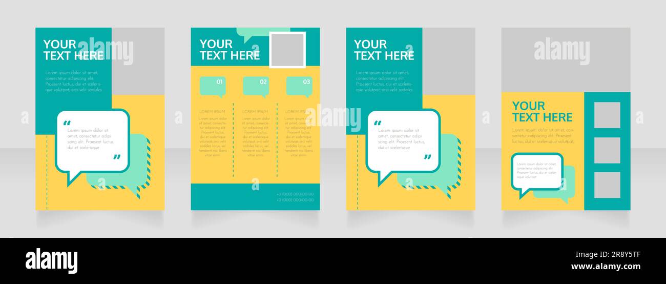 Business classes blank brochure layout design Stock Vector Image & Art ...