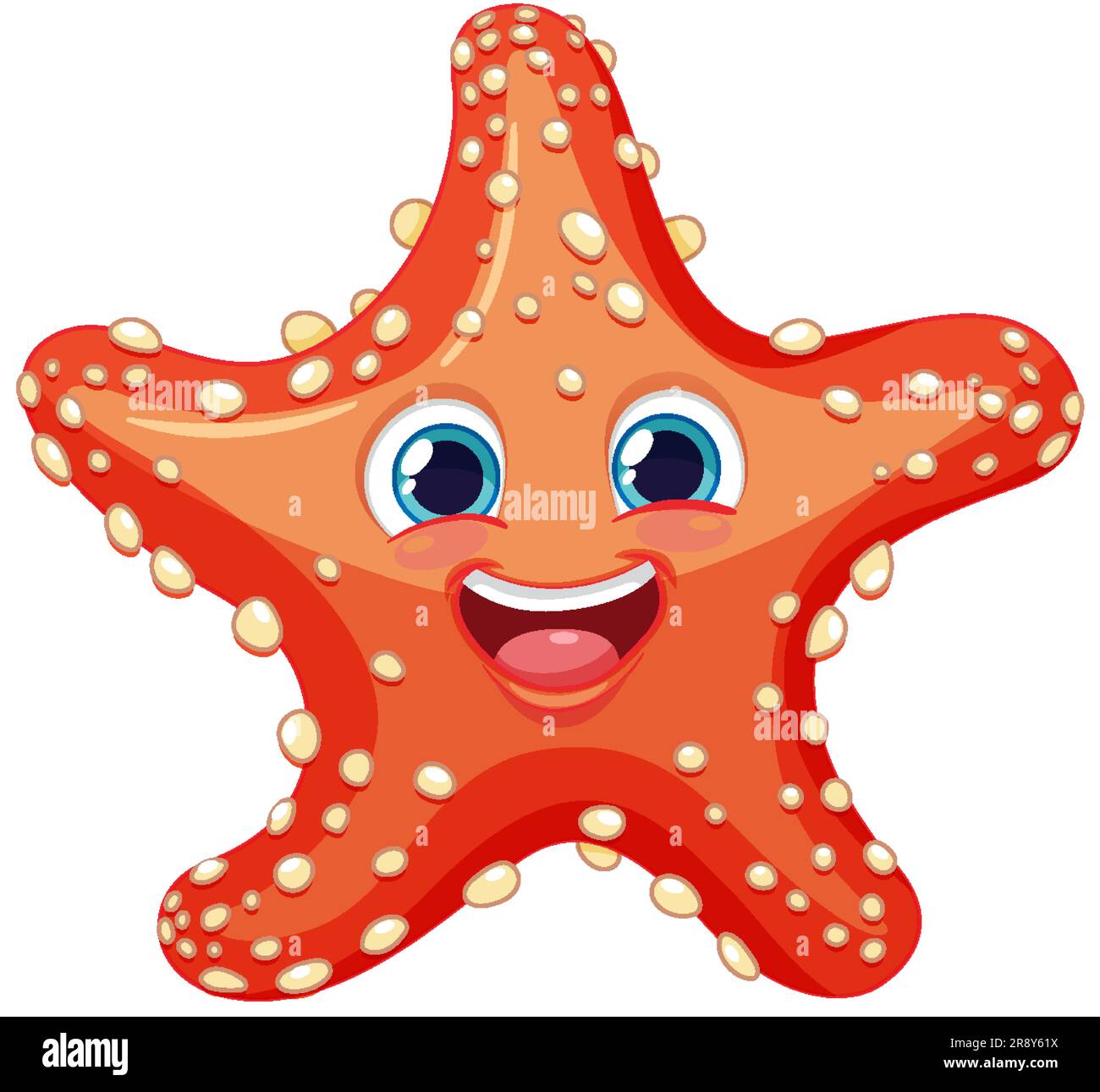 Cute starfish cartoon character illustration Stock Vector Image & Art ...