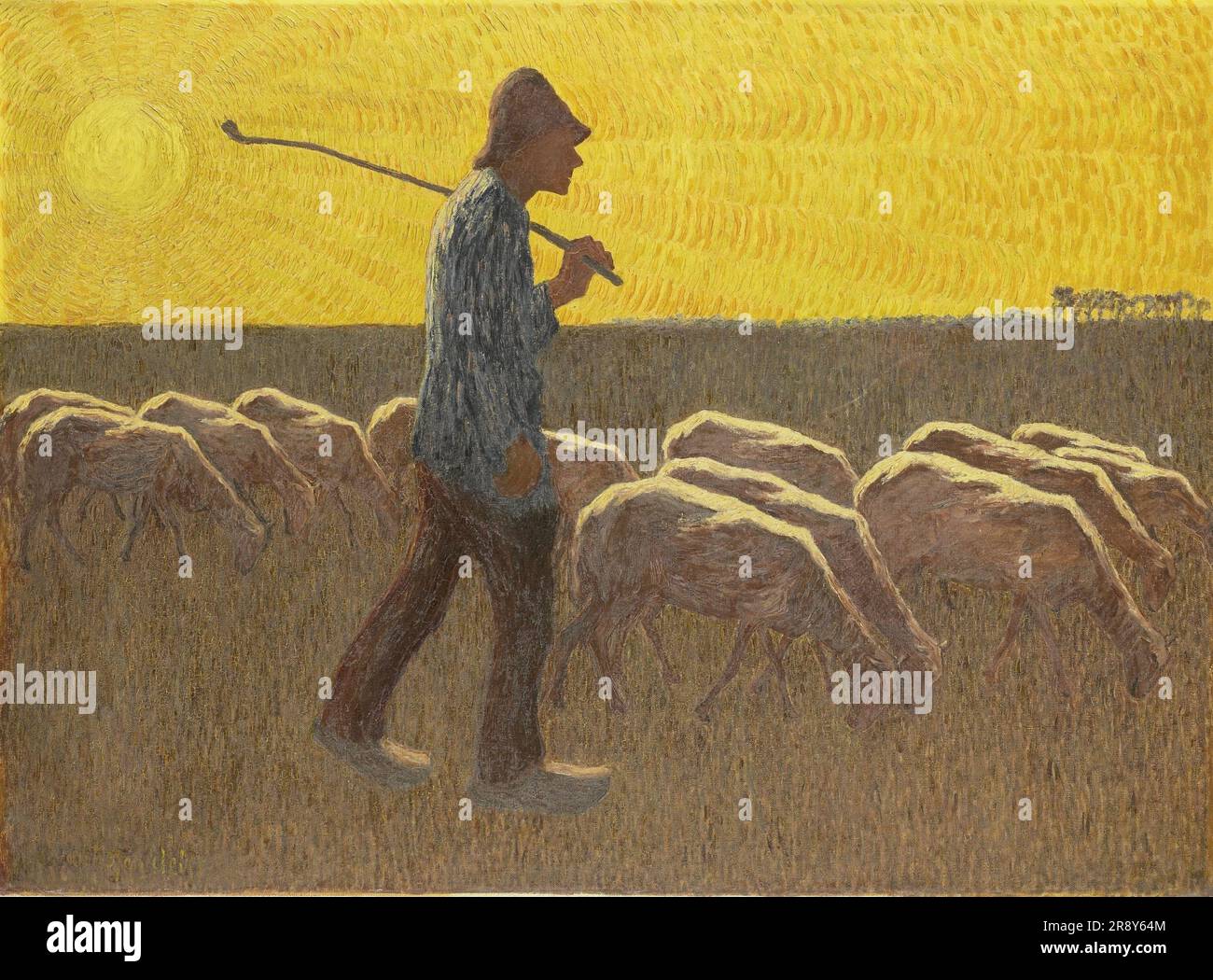 Shepherd with Sheep, 1900-1945 Stock Photo - Alamy