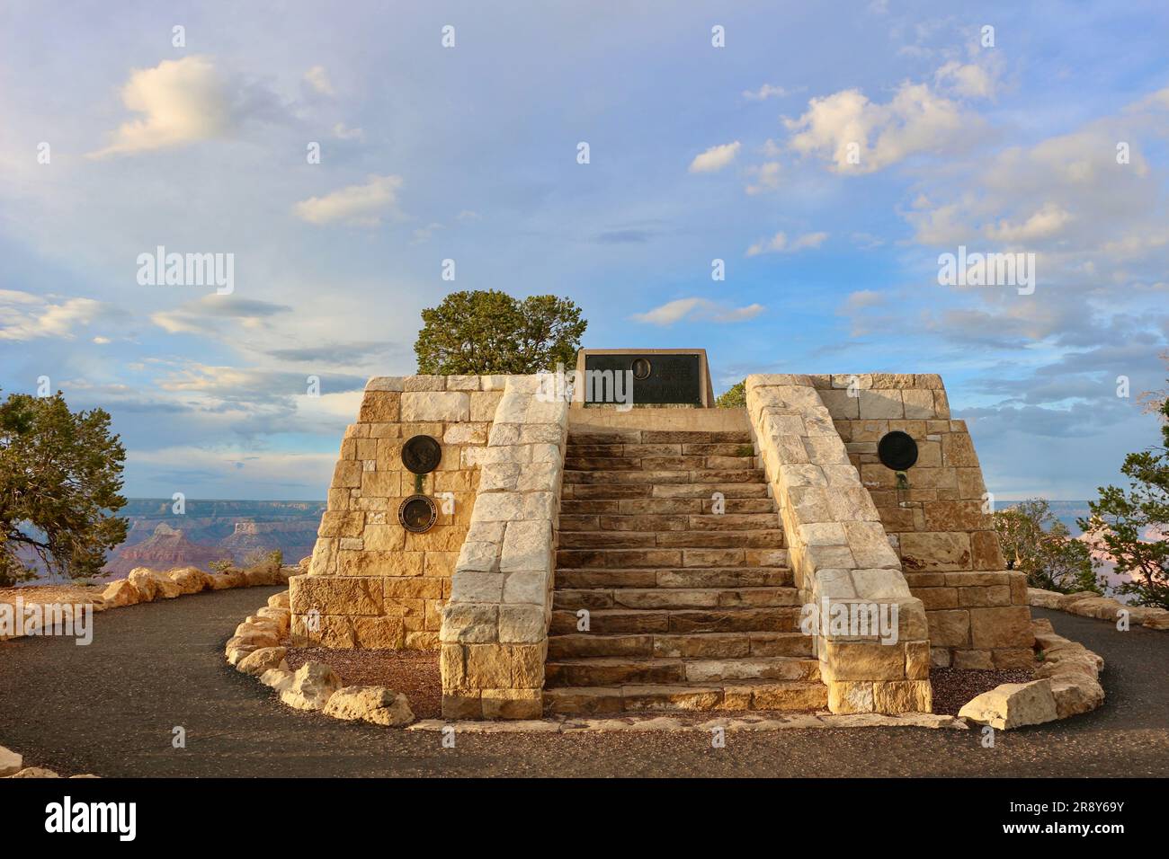 Memorial plaque to geologist Major John Wesley Powell first to navigate ...
