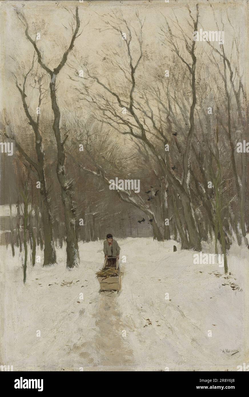 Winter in the Scheveningen Woods, 1870-1888 Stock Photo - Alamy