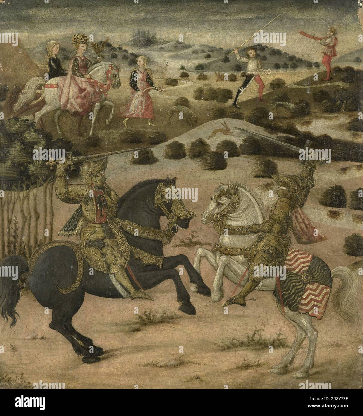 Legend of a Knight (end panel of a cassone), 1450-1474 Stock Photo - Alamy