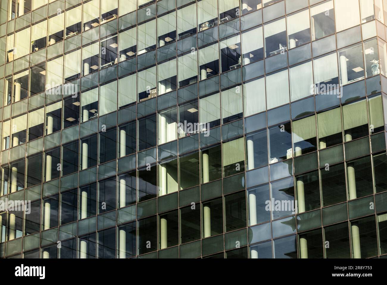 Facade of a modern empty office building Stock Photo - Alamy