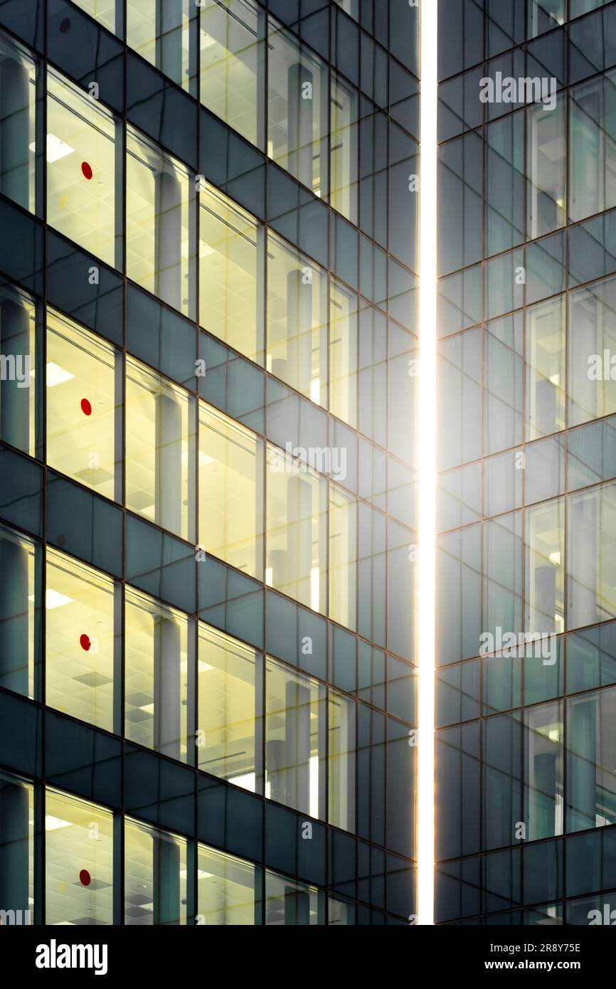Facade of a modern empty office building Stock Photo - Alamy