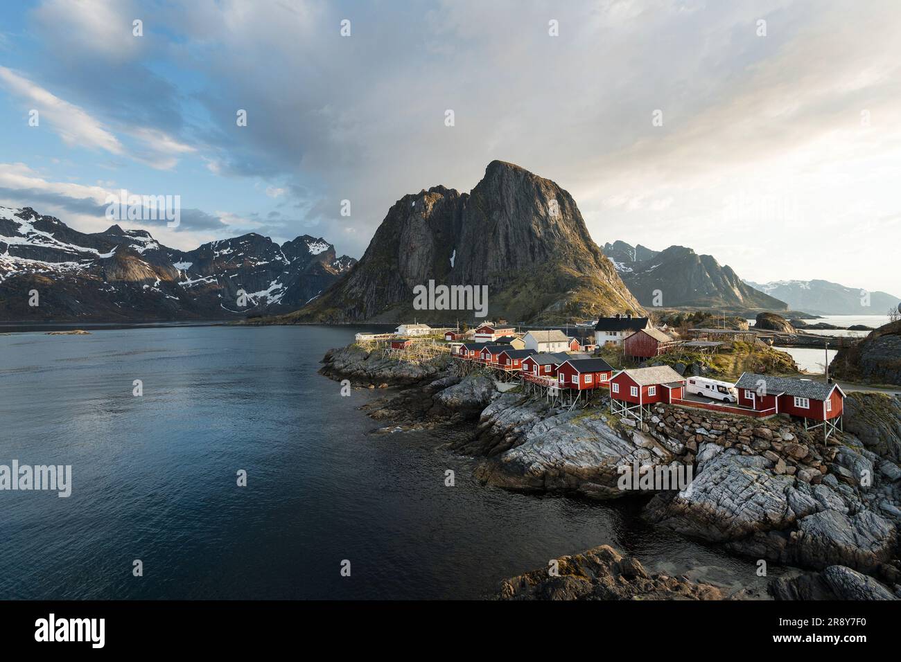 Hamnøy, Hamnoy fischerdorf, Lofoten, Norwegen Stock Photo - Alamy