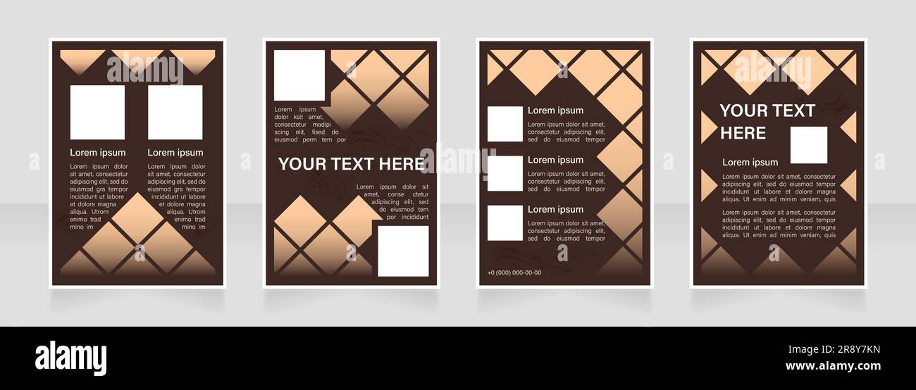 Instructional presentation blank brochure layout design Stock Vector ...