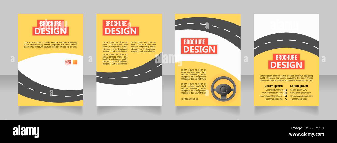 Special training for drivers blank brochure design Stock Vector Image ...