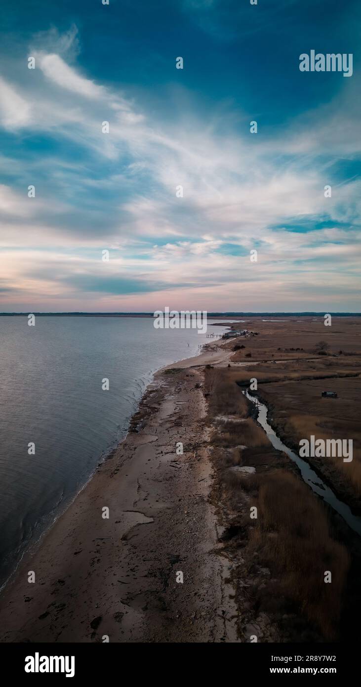 An aerial view of Sea Breeze Beach in New Jersey Stock Photo - Alamy