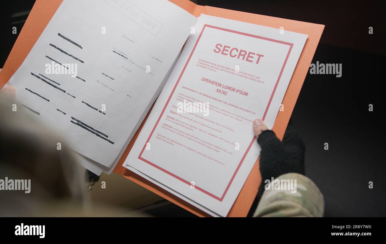 Army documents hi-res stock photography and images - Alamy