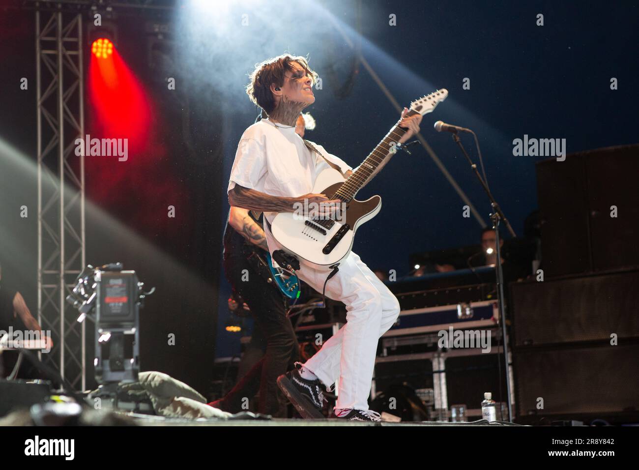 Oslo, Norway. 22nd June, 2023. The Norwegian metal act Storm performs a ...