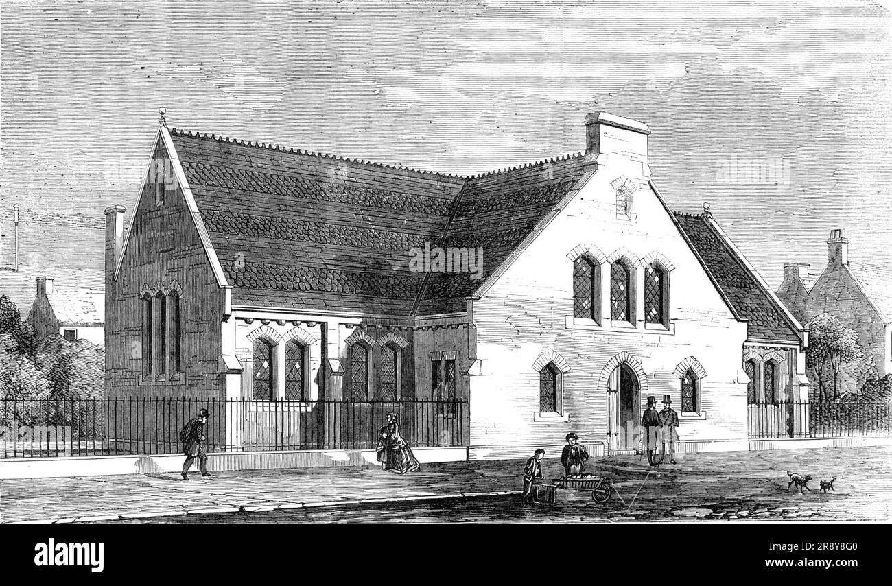 New School-Church of St. Peter's, Stepney, [East London], 1857. 'This ...