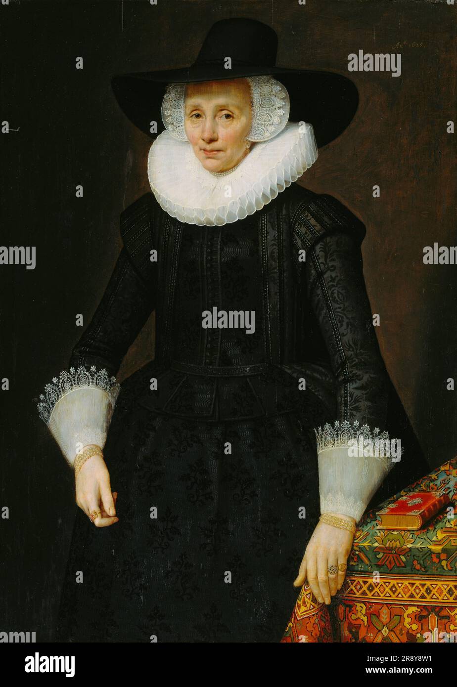 Portrait of Margarita Courten (1564-1640), 1625 Stock Photo - Alamy