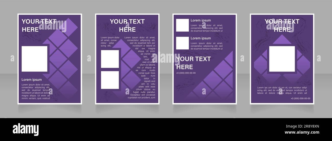 Mobile app presentation blank brochure layout design Stock Vector Image ...