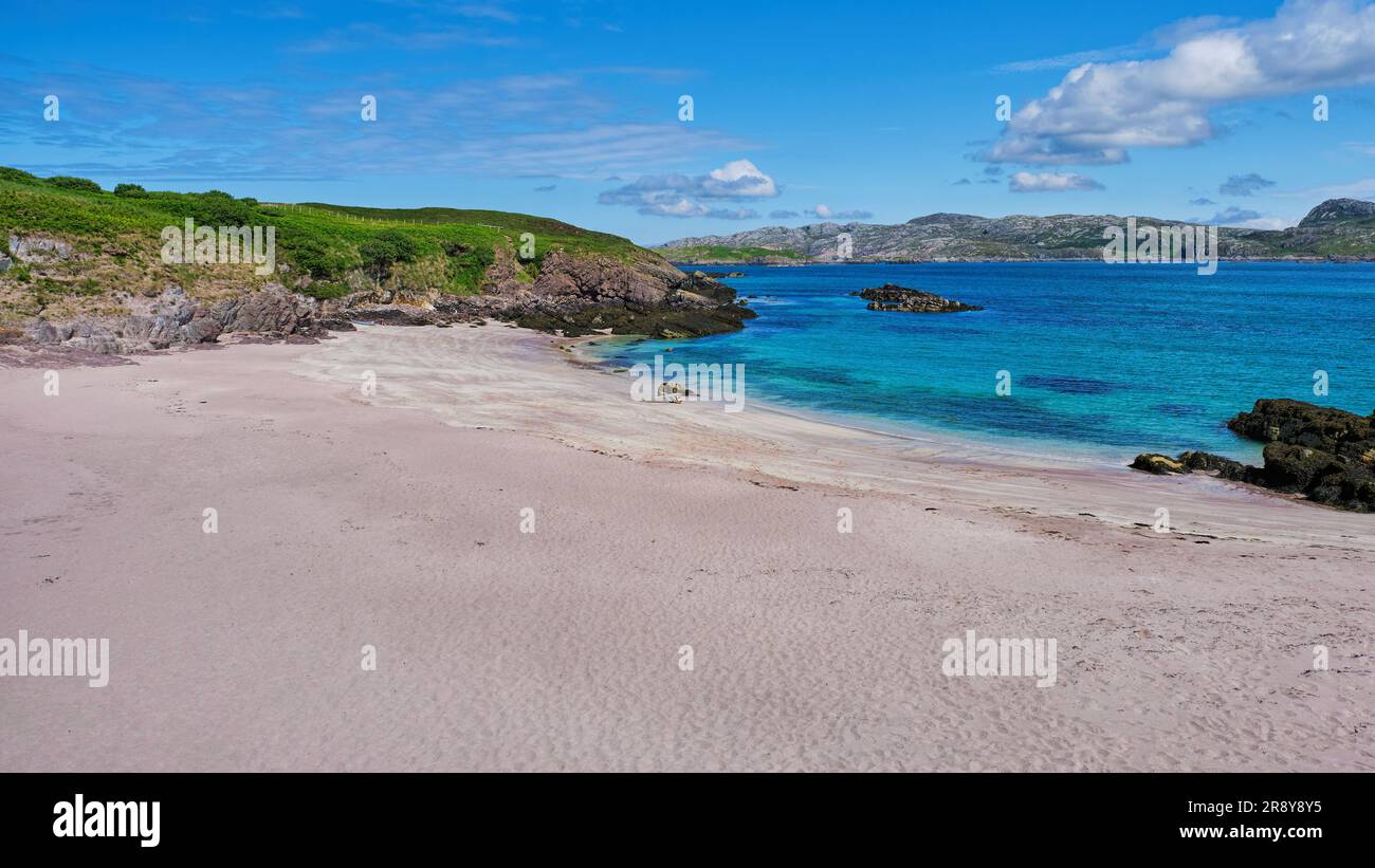 Beach on Handa Island Stock Photo - Alamy