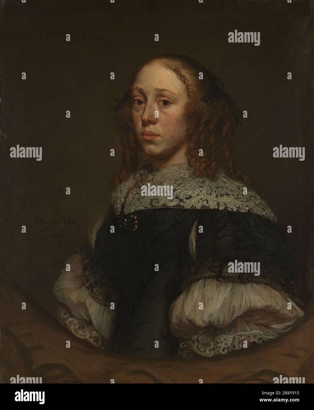 Portrait of a Woman, 1671 Stock Photo - Alamy