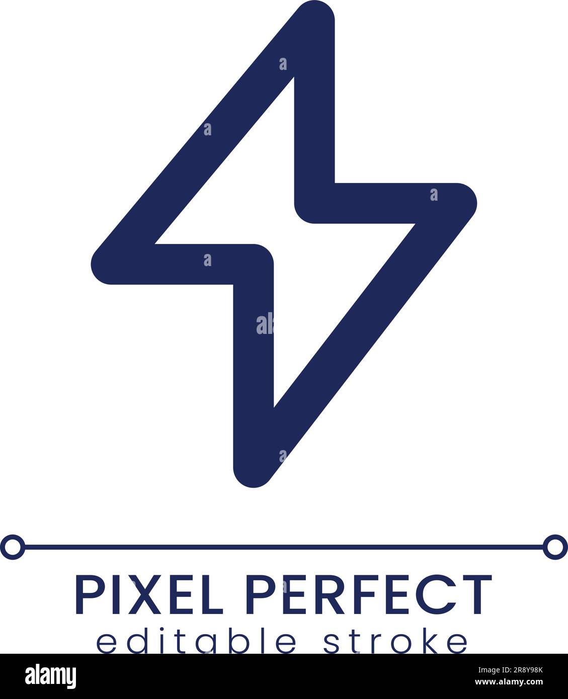 Lightning bolt pixel perfect linear ui icon Stock Vector Image & Art ... Lightning bolt pixel perfect linear ui icon Stock Vector Image & Art ...