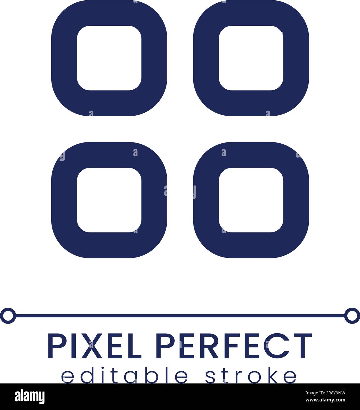 Select all items pixel perfect linear ui icon Stock Vector Image & Art - Alamy