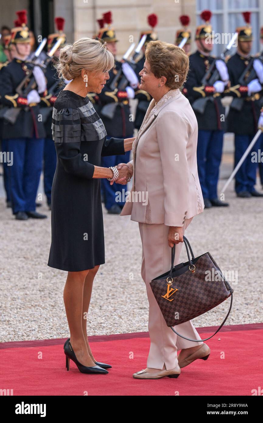 Paris, France. 22nd June, 2023. Elysee Palace, in Paris, on June 22 ...