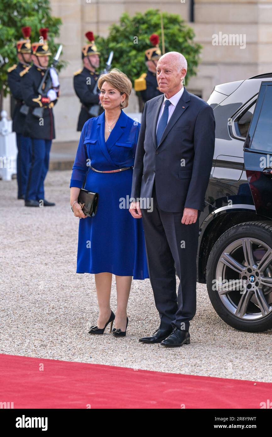Paris, France. 22nd June, 2023. Elysee Palace, in Paris, on June 22 ...