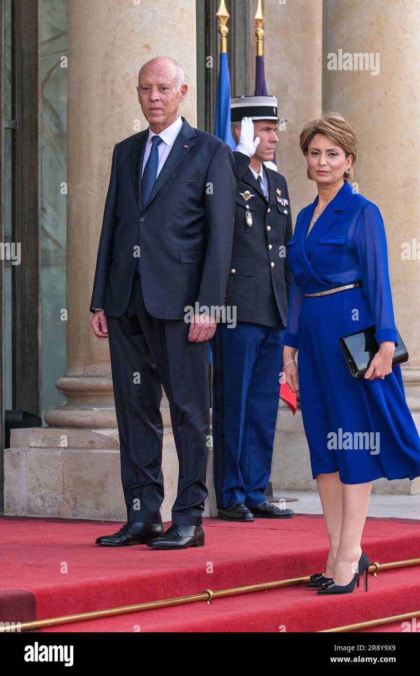 Paris, France. 22nd June, 2023. Elysee Palace, in Paris, on June 22 ...