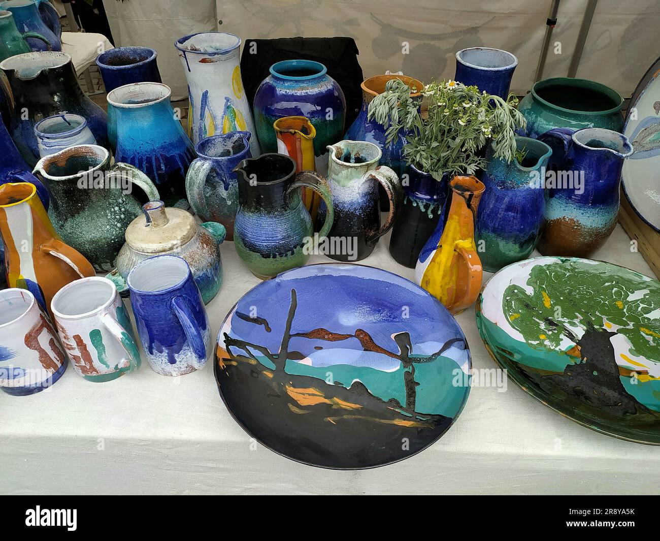 The traditional Green Market on the Dome Square in Riga before Ligo ...