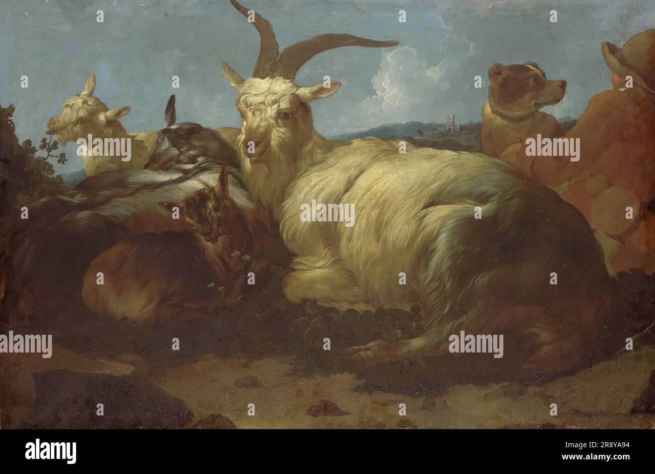 Seated goat herder hi-res stock photography and images - Alamy