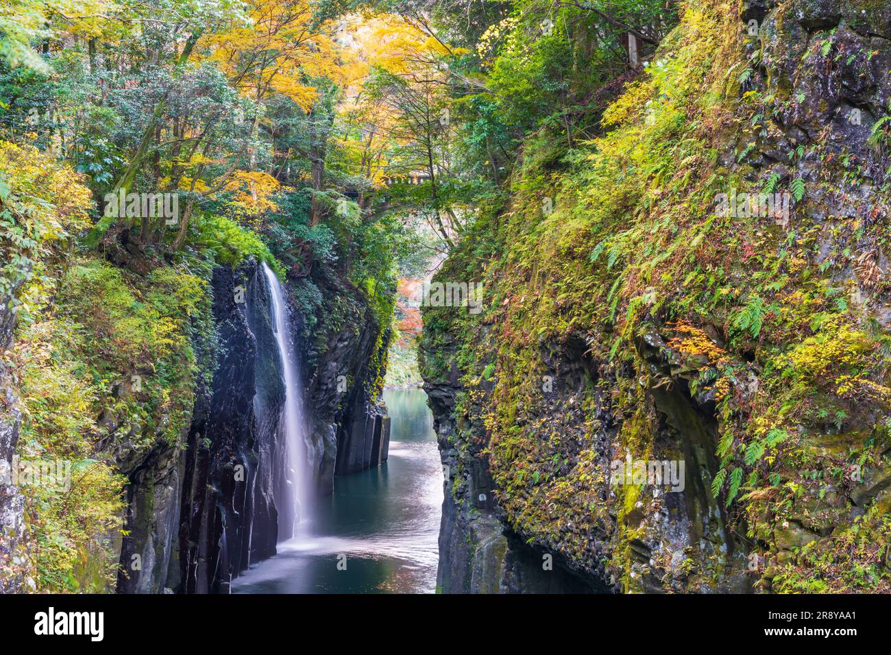 Takachiho Gorge in Autumn Stock Photo - Alamy
