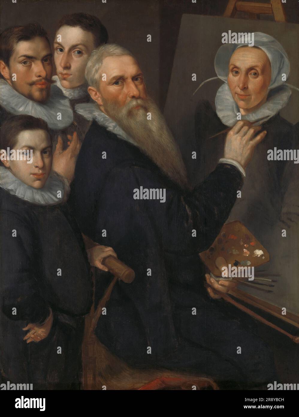 Self Portrait of the Painter and his Family, 1594. Willem Jacobsz Delff ...