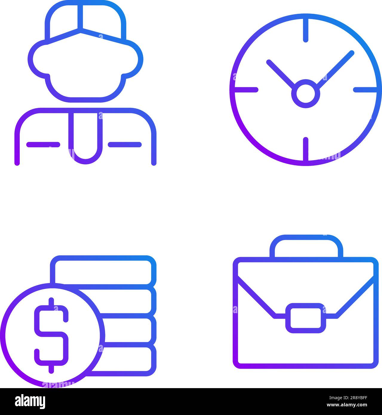 Business and management pixel perfect gradient linear vector icons set Stock Vector Image & Art ...