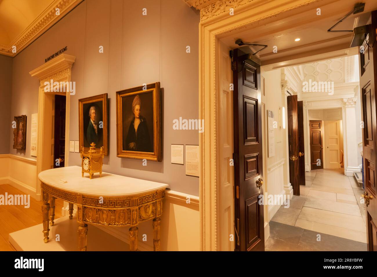 England, London, The Strand, Courtauld Gallery, Interior View with ...