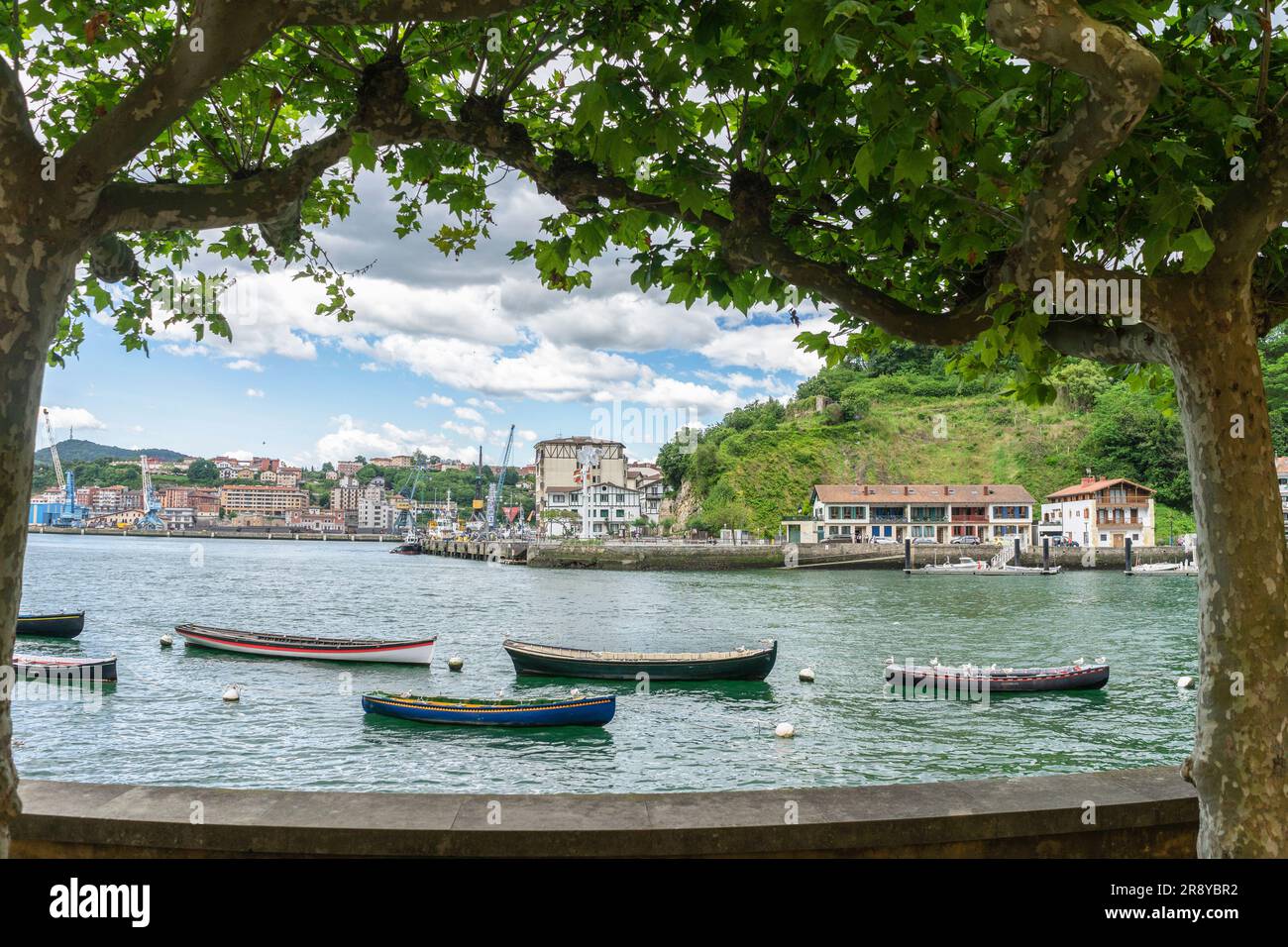 Harbour of Pasaia in the Donibane district east of San Sebastian. One ...