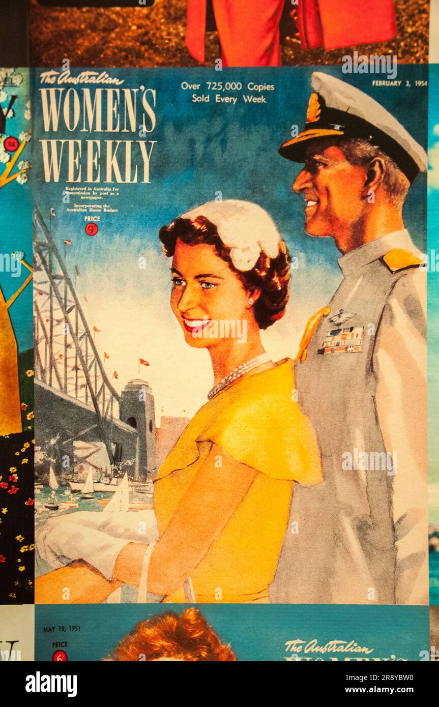 1954 Royal Visit cover of the Australian Women's Weekly. Exhibition ...
