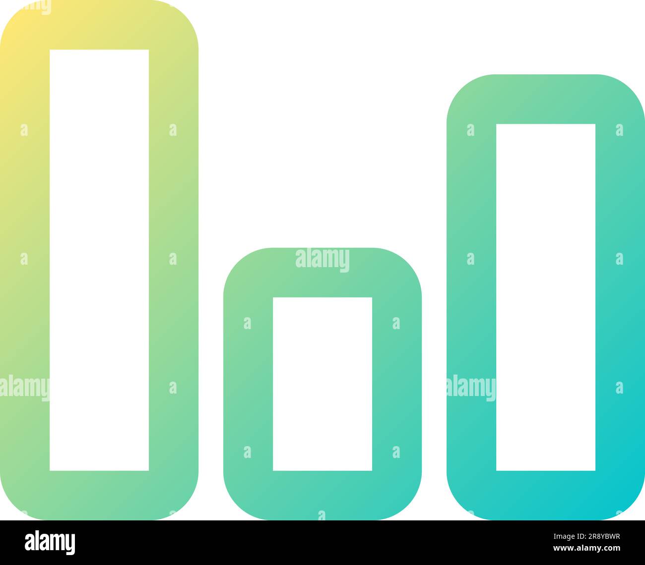 Column Chart Pixel Perfect Gradient Linear Ui Icon Stock Vector Image And Art Alamy