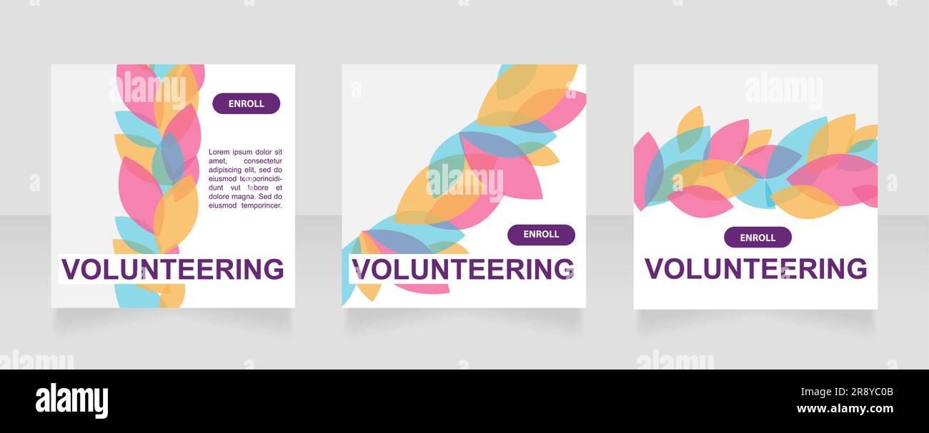 Volunteering banner hi-res stock photography and images - Alamy