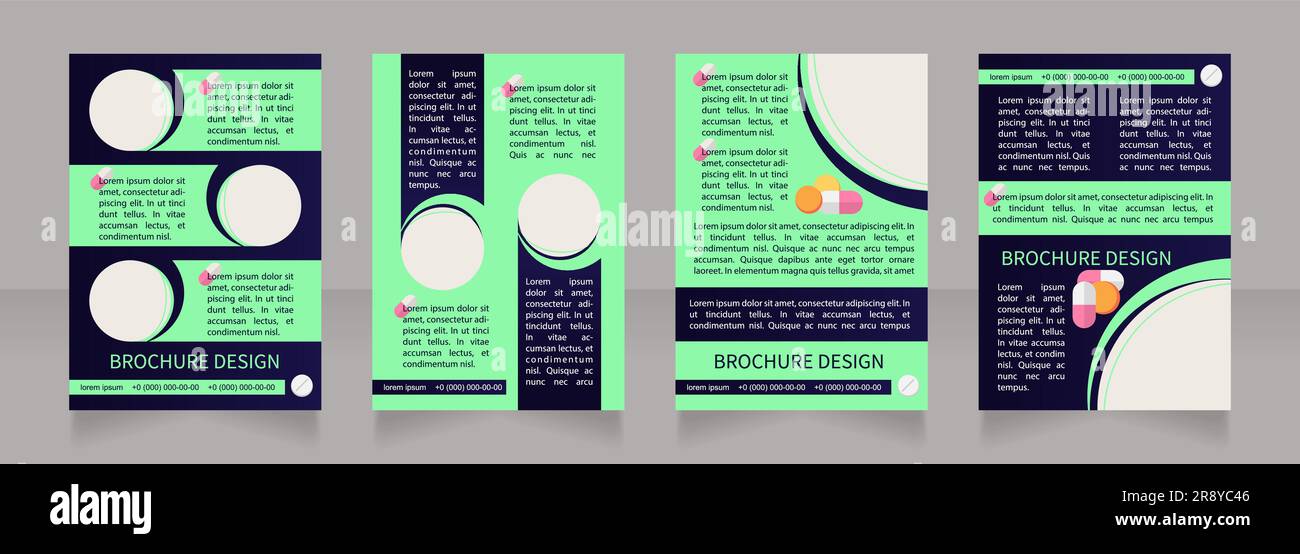 Physical examination importance blank brochure layout design Stock ...