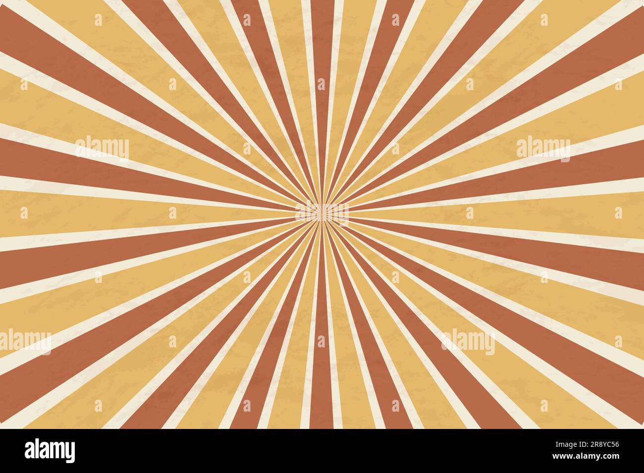 Retro grunge radial star burst or sun beam antique background with old ...