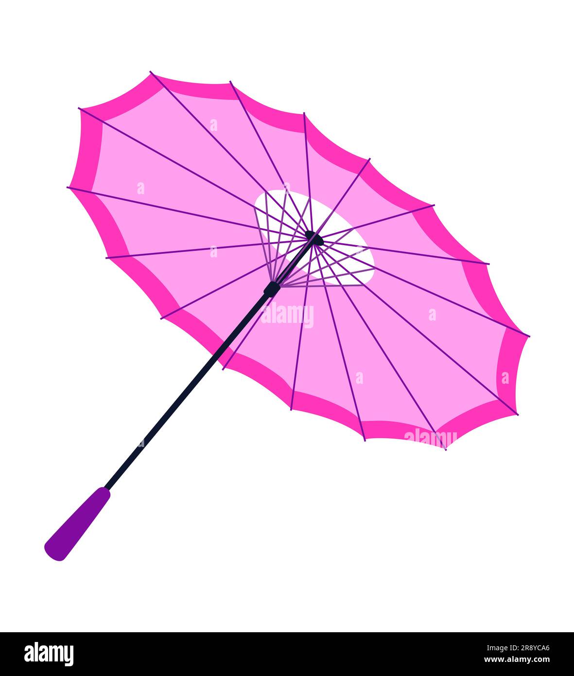 Chinese umbrella - modern flat design style single isolated image Stock ...