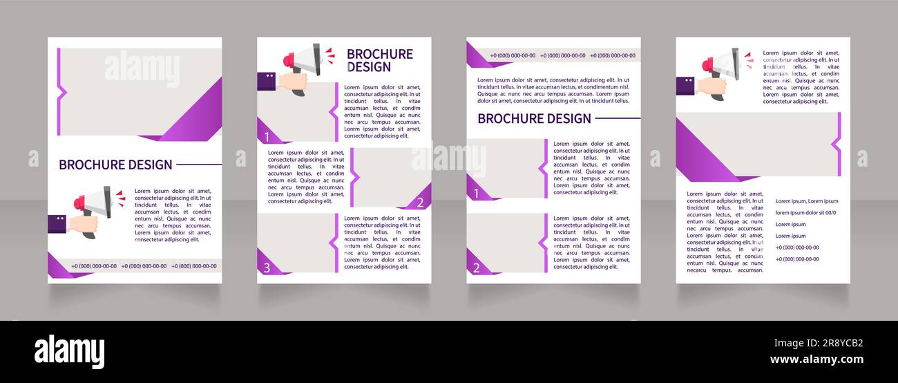 Personnel selection process blank brochure layout design Stock Vector ...