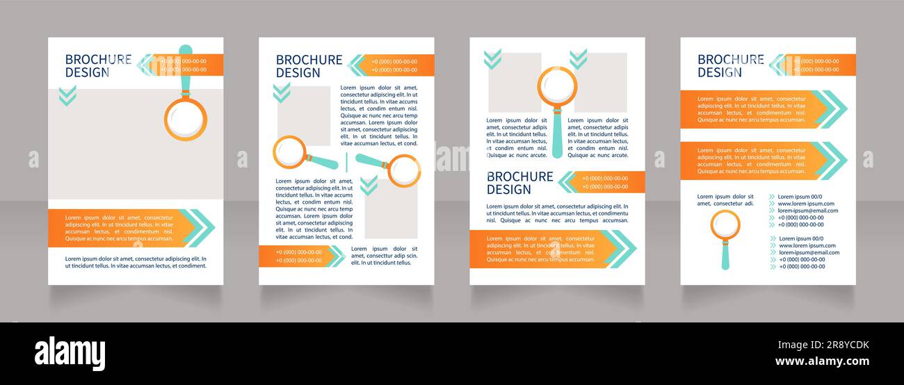 Screening and selection of candidates blank brochure layout design ...